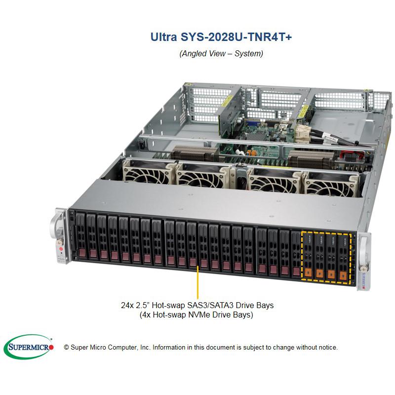 Supermicro SYS-2028U-TNR4T+ 2U Barebone Dual Intel Processor | Wiredzone