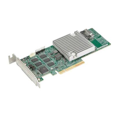 Supermicro 8-Port SAS3 12Gb/s & SATA3 6Gb/s Gen4 PCIe x8 Hardware RAID ...