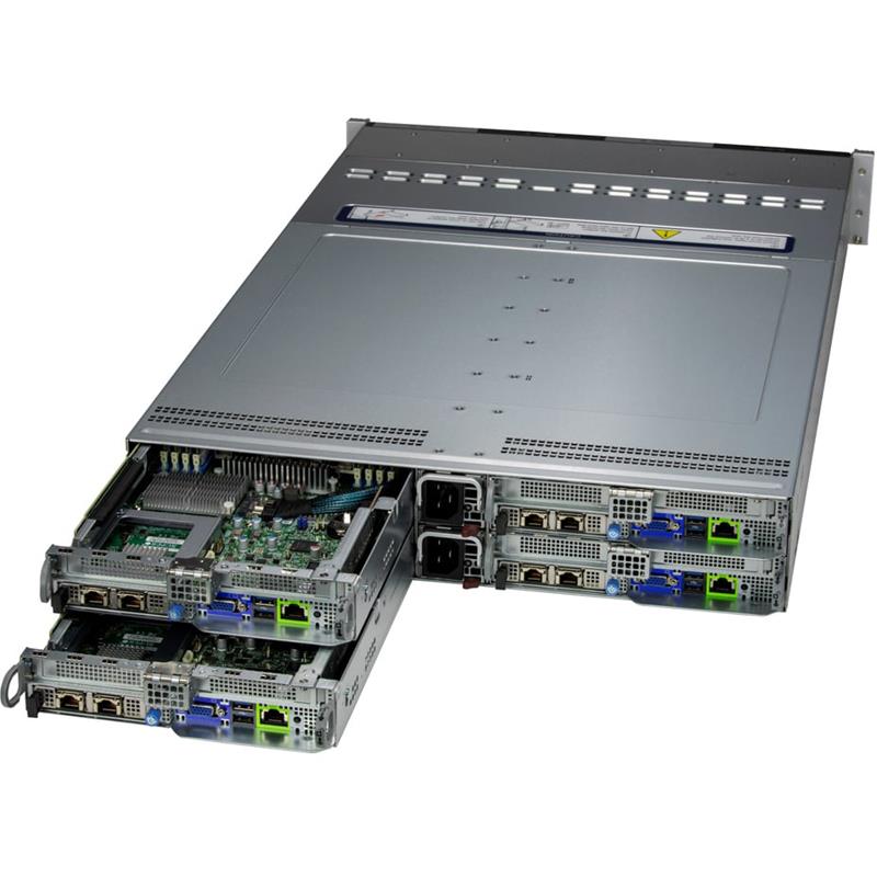 Supermicro SYS-221BT-HNTR BigTwin 2U Barebone Four Hot-pluggable Nodes Dual Intel Xeon Scalable ...