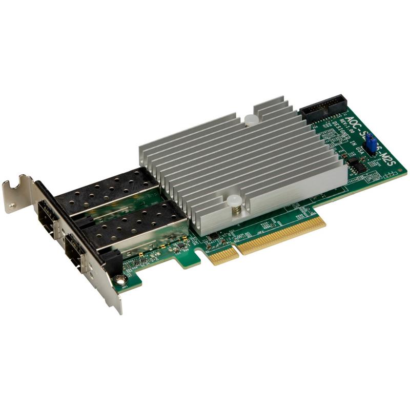Supermicro AOC-S25G6-M2S 25Gb Ethernet Controller Low-Profile Dual-port ...