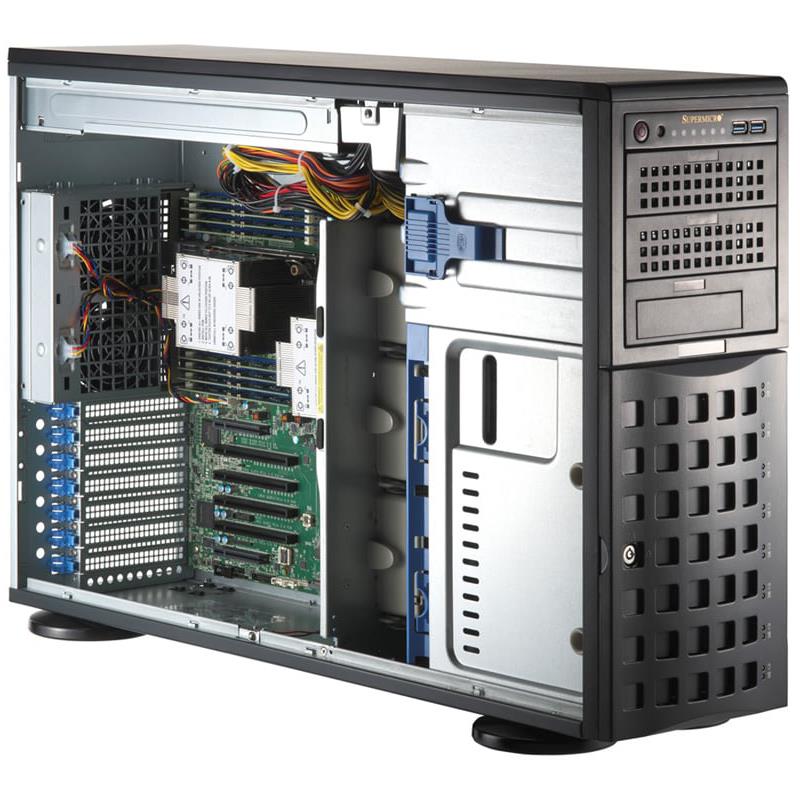 Supermicro SYS-741P-TRT Mainstream Tower/4U Dual Intel Xeon Scalable ...
