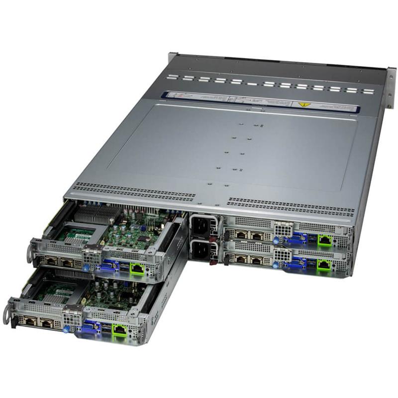 Supermicro SYS-221BT-HNR BigTwin 2U Barebone Four Hot-pluggable Nodes Dual Intel Xeon Scalable ...