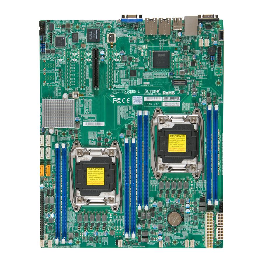 Supermicro X10DRD-L Motherboard E-ATX Dual Socket R3 (LGA 2011) Intel ...