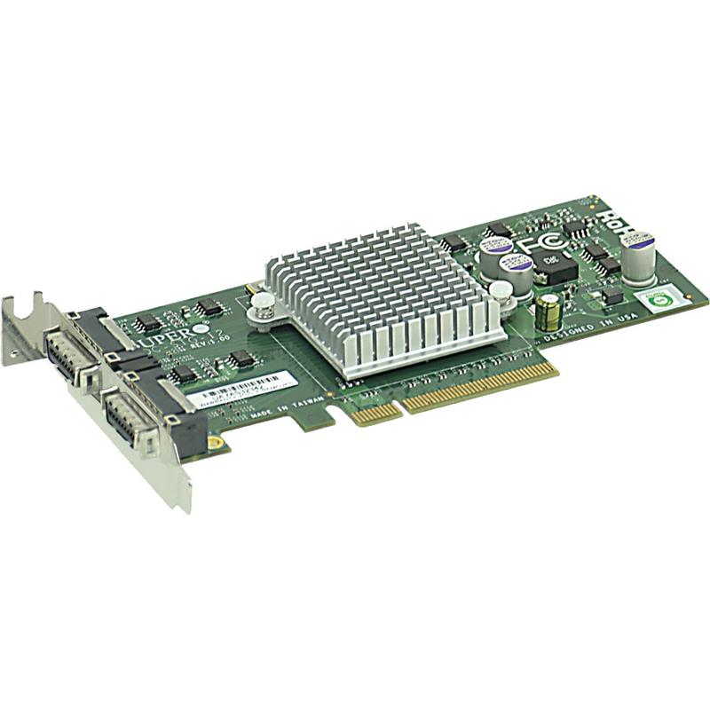 Supermicro AOC-STG-I2 2-Port 10 Gigabit CX4 PCI-E x8 Ethernet Card ...