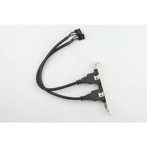 Supermicro CBL-0387L 2-Port Internal to External 1394 Cable | Wiredzone
