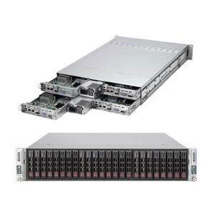 Supermicro SYS-2028TR-H72FR Twin 2U Barebone Four Hot-pluggable Nodes Dual Intel Xeon Processor ...