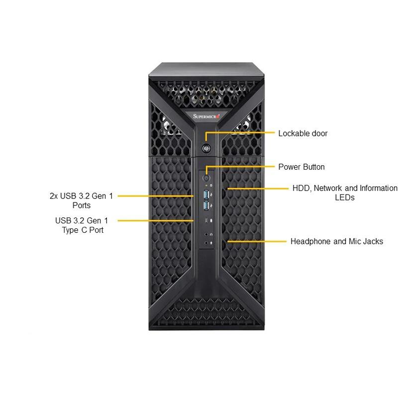 Supermicro SYS-530A-IL SuperWorkstation Mid-Tower, supports Single ...