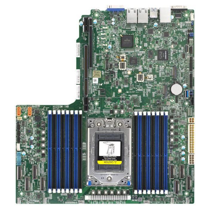 Supermicro H12SSW-INR Motherboard Proprietary Single Socket AMD EPYC 7003/7002 Series Processor ...