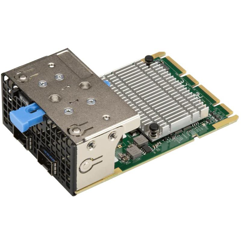 Supermicro AOC-A25G-b2S 25Gb Ethernet Controller Card Dual-port SFP28 ...
