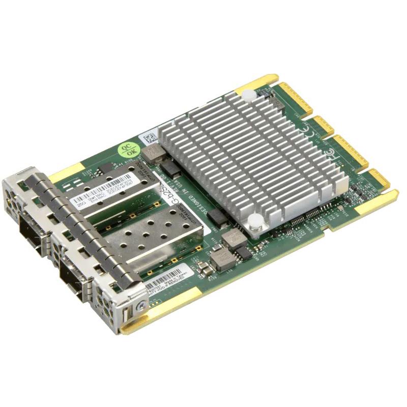 Supermicro AOC-A25G-B2SB Dual-port 25GbE Ethernet Controller Card Advanced I/O Module (AIOM) OCP ...