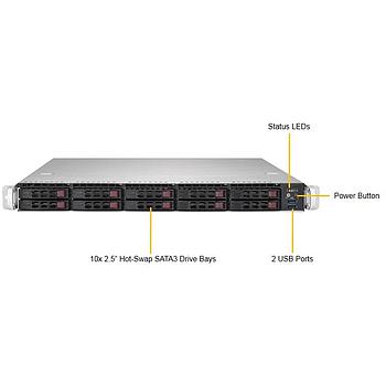Supermicro SYS-1019P-WTR 1U Barebone Single Intel Xeon Scalable ...